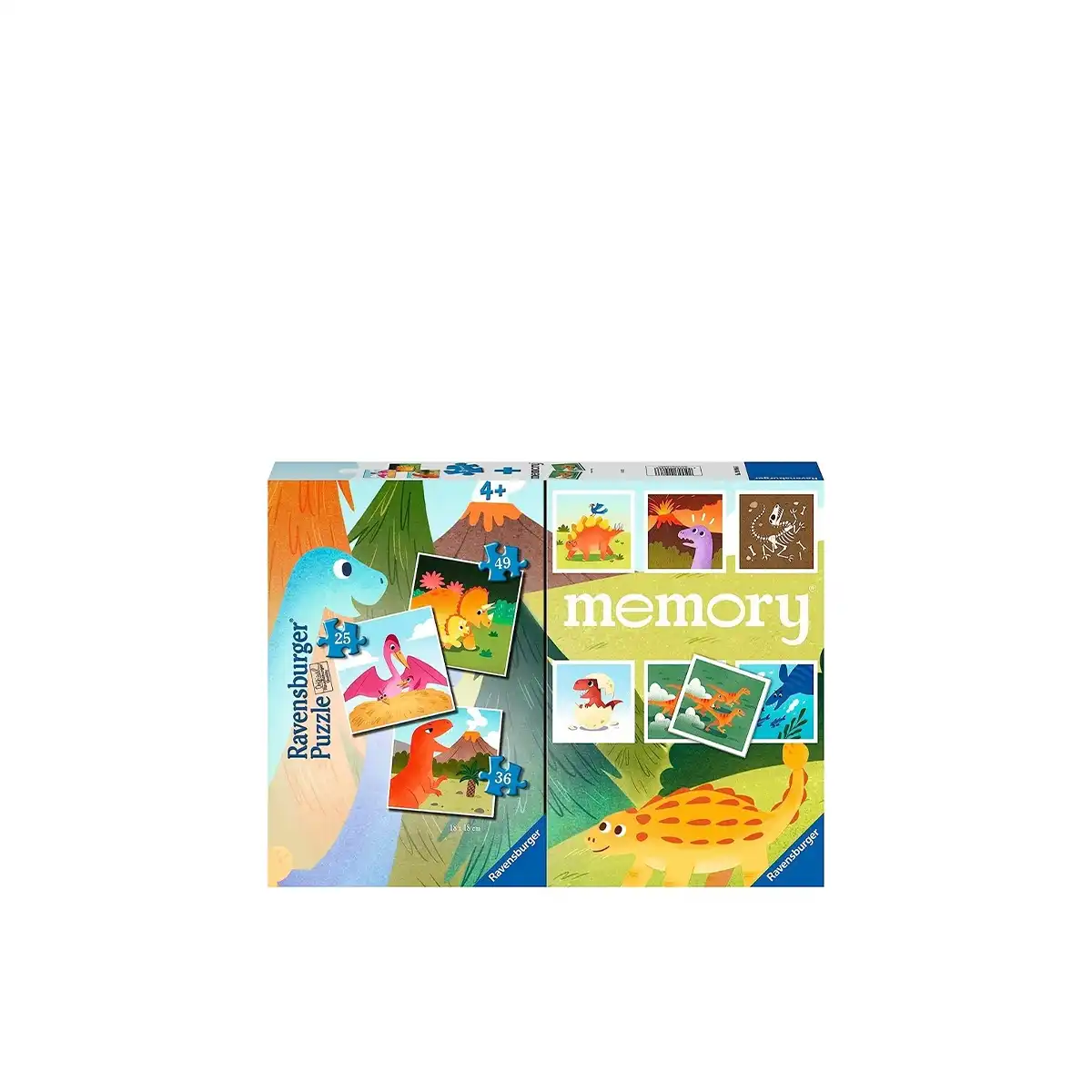 Ravensburger-Memory Game And Puzzle Dinosaurs